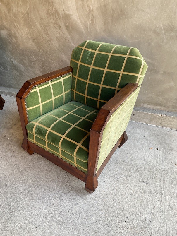Pair of Art Deco Upholstered Chairs, France, 1930’s – The Renner Project